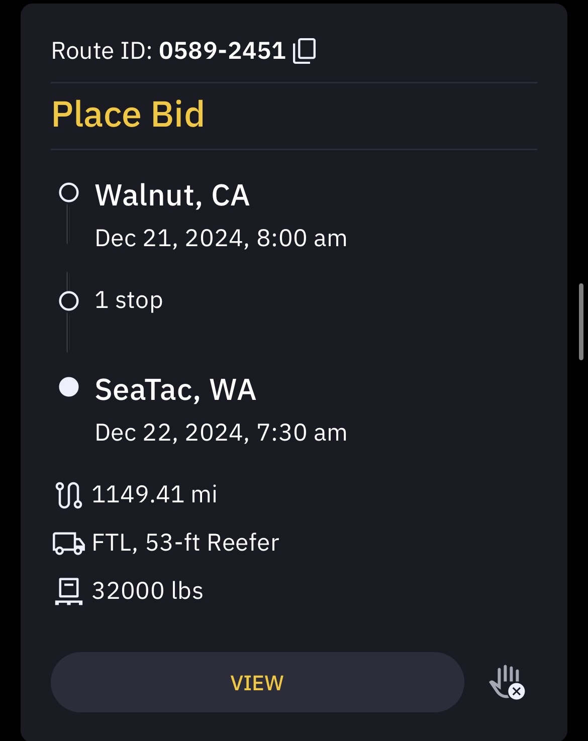 Bidding | WARP App – WARP