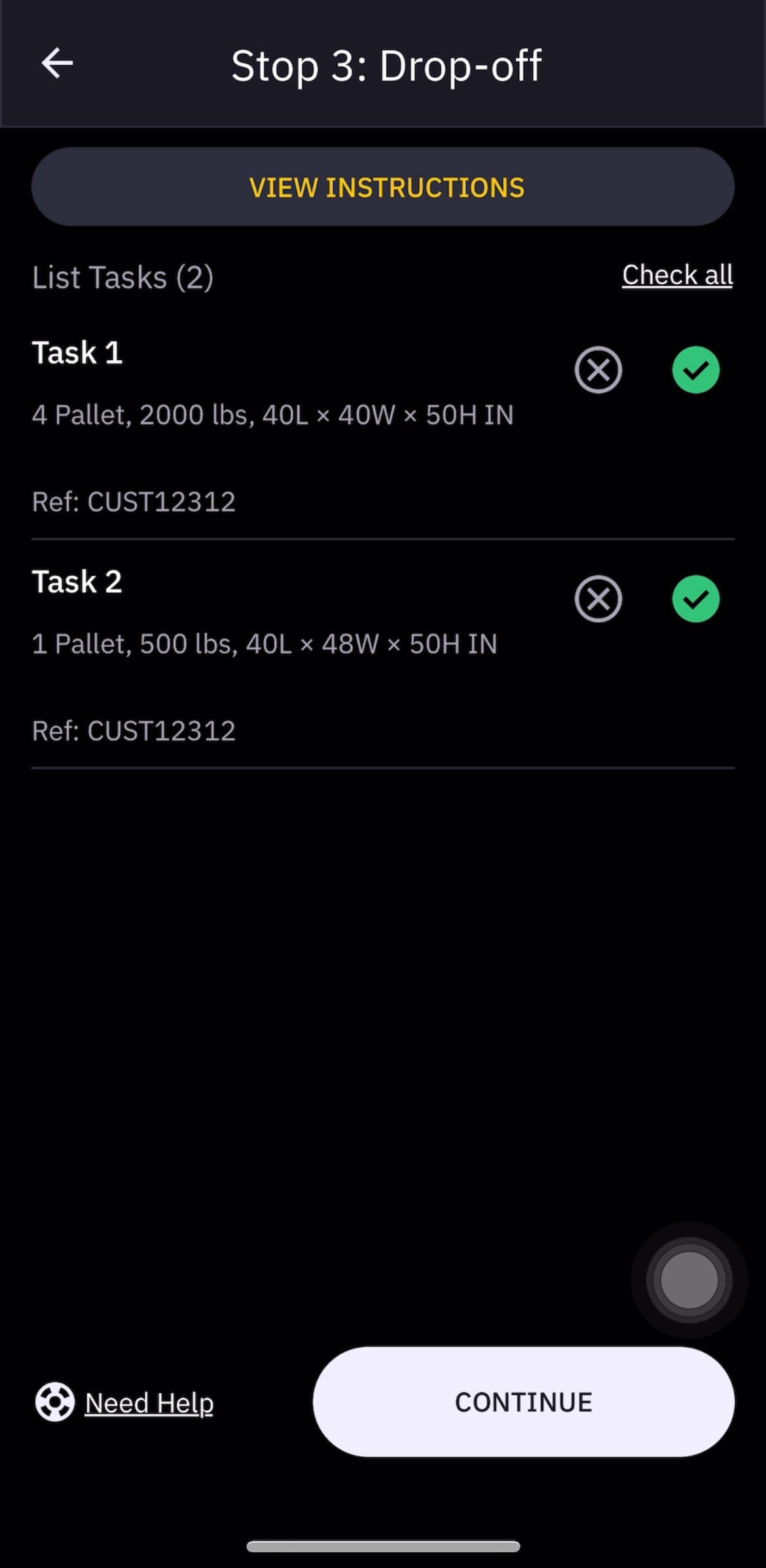 How To Complete A Route | WARP APP – WARP