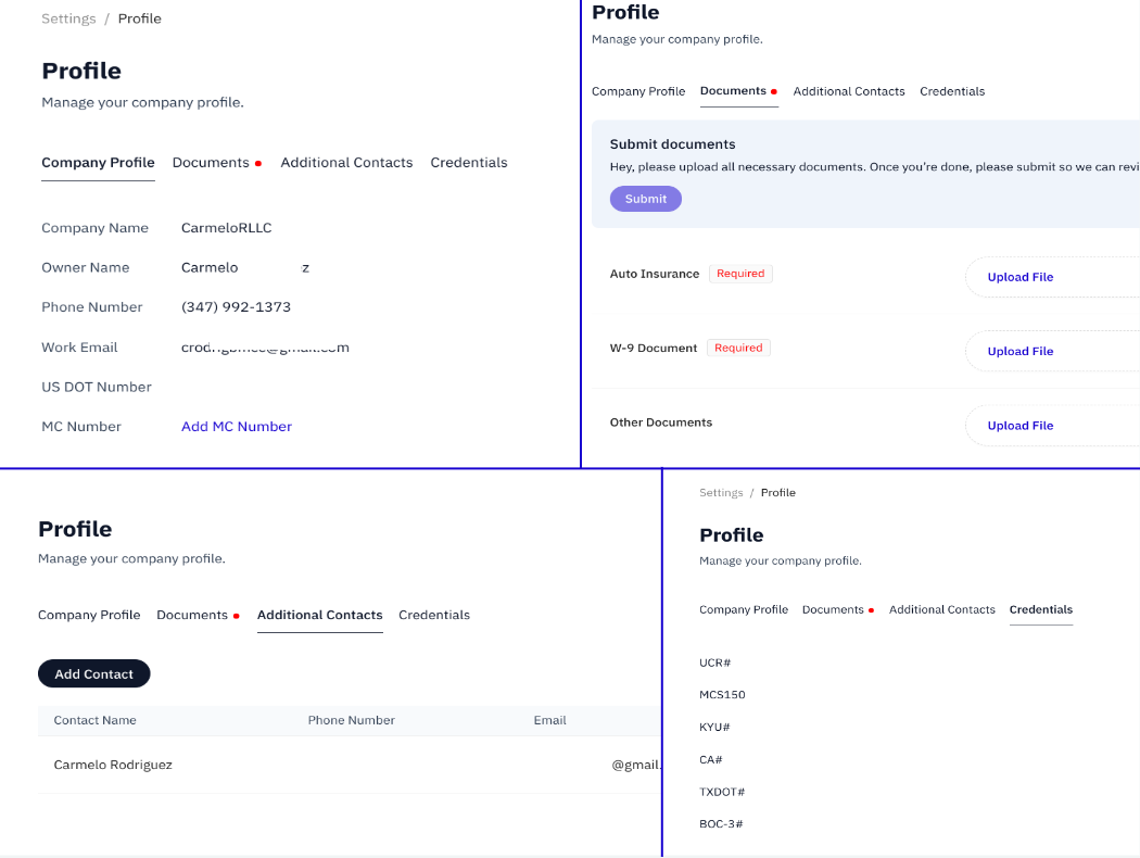 Carrier Portal | Logging In & Updating Your Profile Settings – WARP